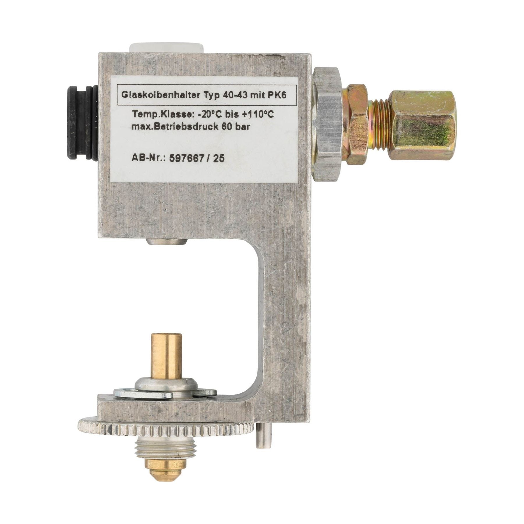 Glaskolbenhalter PK6 für Jofo-TAG – Kingspan Services GmbH